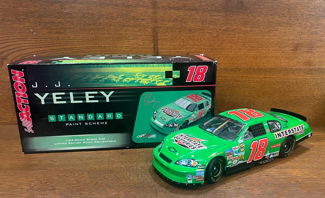 JJ Yeley Signed Intestate Batteries No. 18 Car With Beanie Babies - Etsy