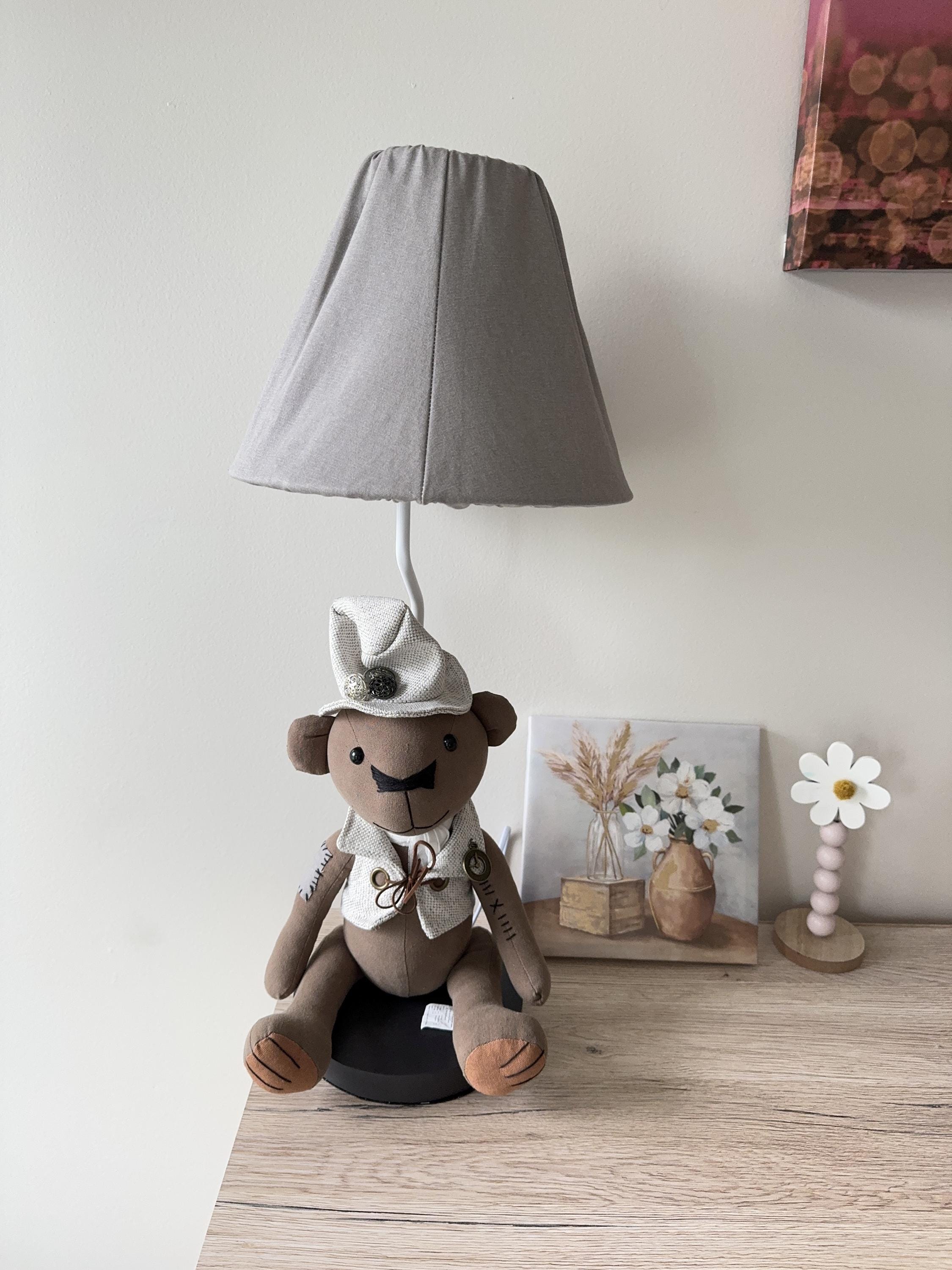 Bear Animal Lamp Kids Bedroom Desk Lamp Handmade Baby Brown Bear Lamp ...