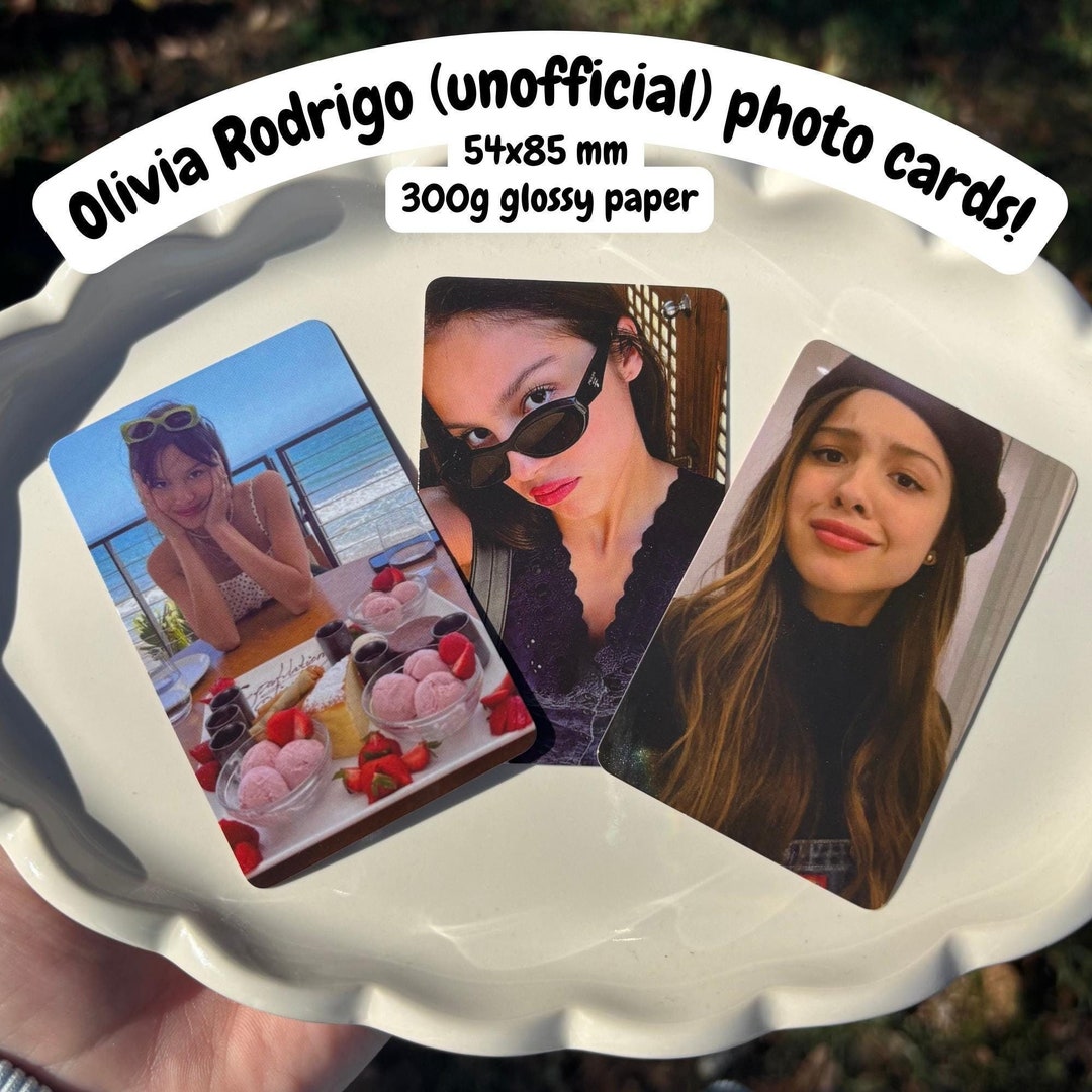 OLIVIA RODRIGO Unofficial Photo Cards // Double-sided 300g Glossy Photo ...