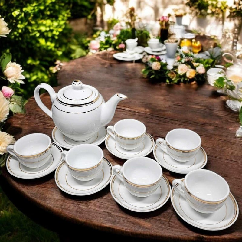Elegant Tea Set - Etsy