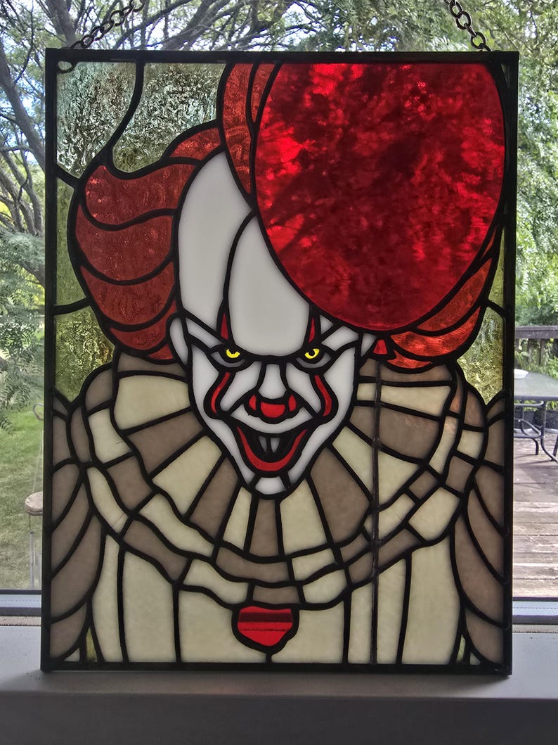 Digital Stained Glass Pattern – Pennywise the Clown (2017 IT Horror ...