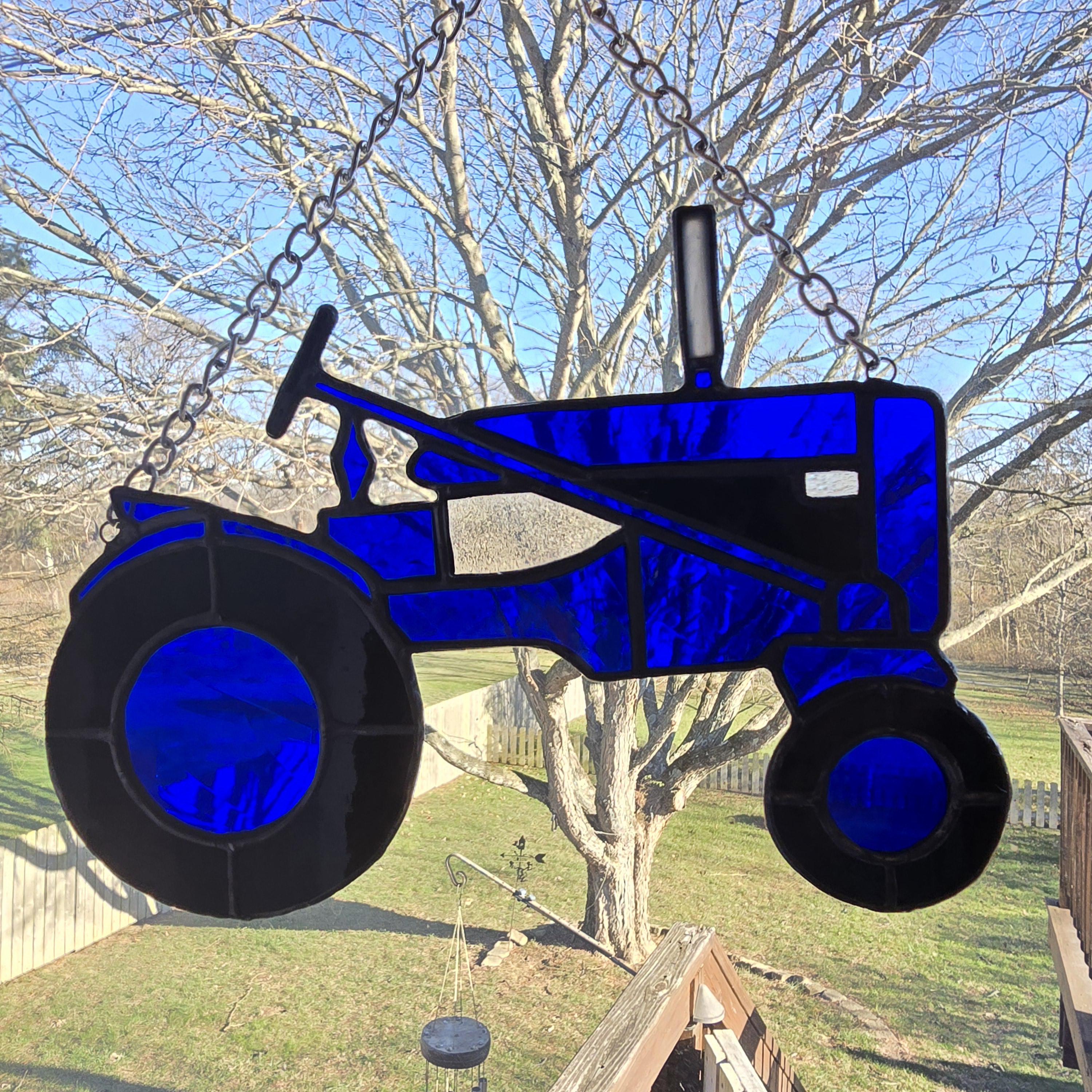 Farming Tractor Stained Glass Digital Pattern - Personal Use - Etsy