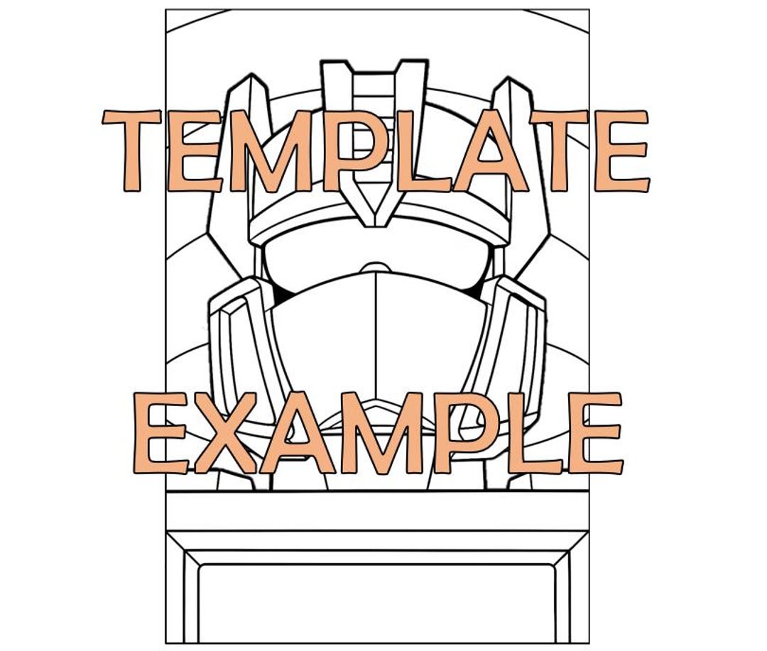 Digital Stained Glass Pattern – Soundwave Decepticon Portrait ...