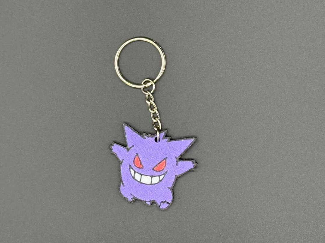 Gengar pokemon Keychain - Etsy