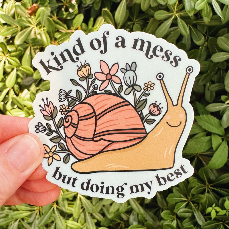 Snail Motivation Stickers - Etsy