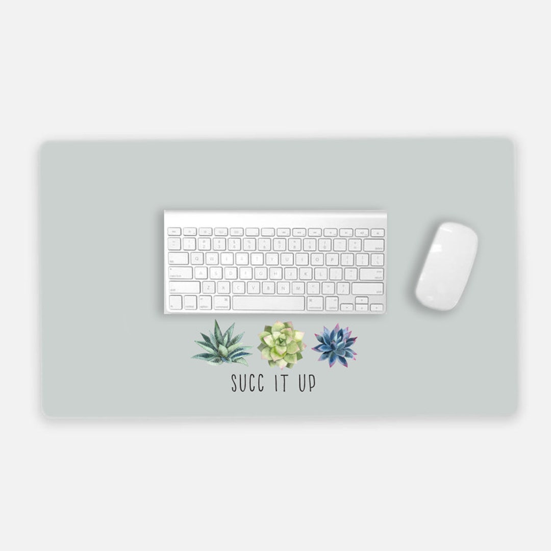 Succulent Desk Mat Computer Desk Mat Large Decorative Desk Mat Mouse ...