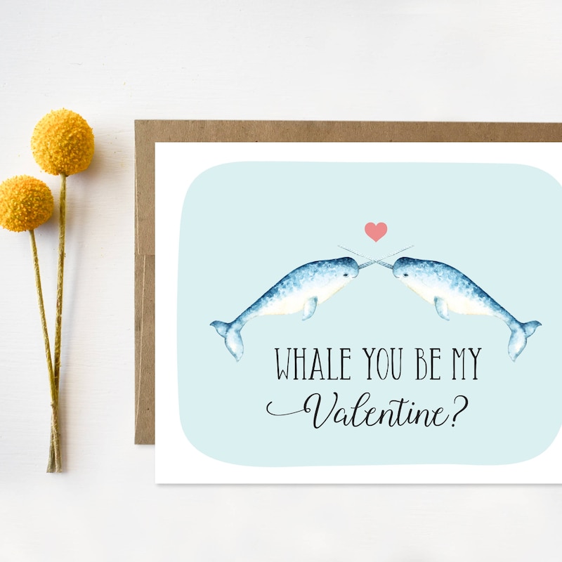 Narwhal Valentine - Etsy