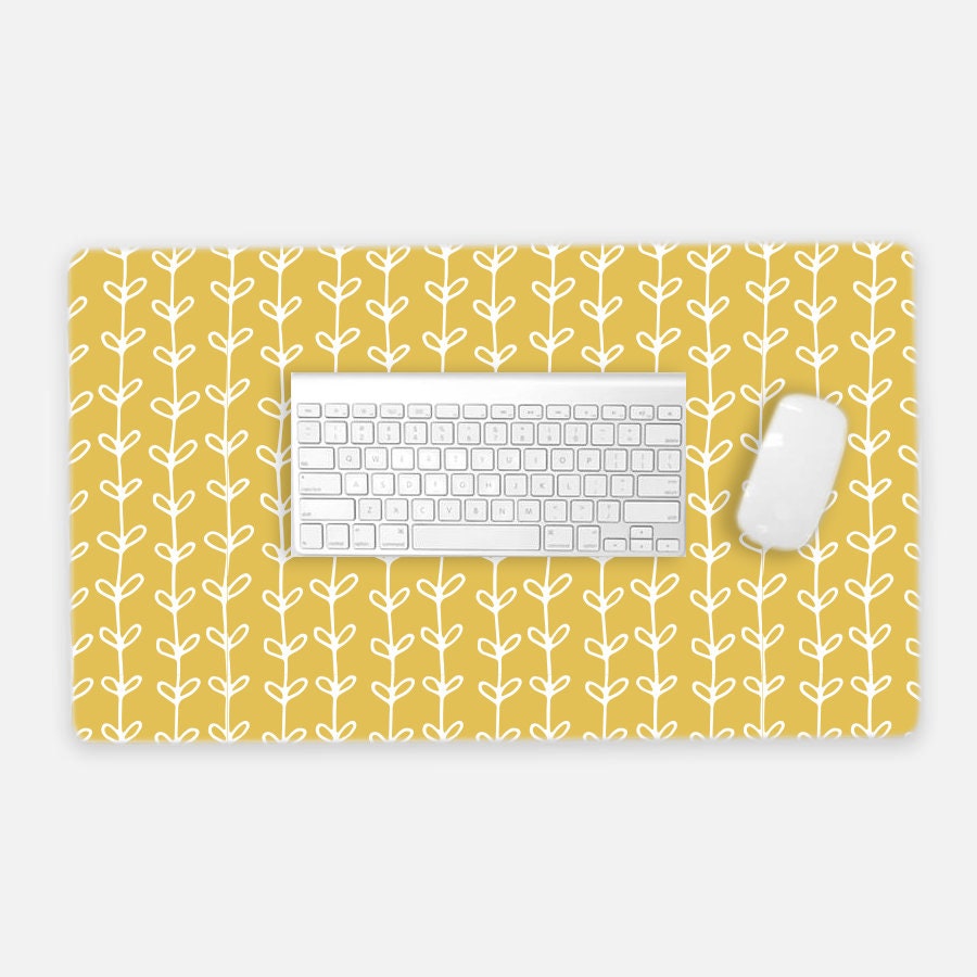 Vintage Inspired Desk Mat Computer Desk Mat Large Decorative | Etsy