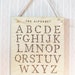 Engraved Birch Wood Alphabet Wall Art: Floral Nursery Decor - Etsy
