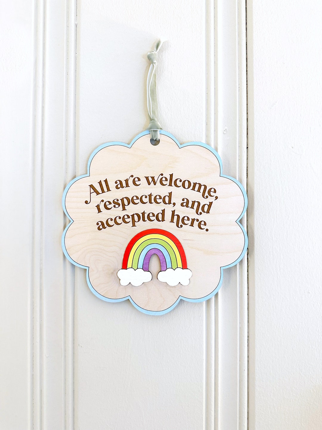 Inclusive Classroom Sign, All Are Welcome, Inclusiveness, LGBTQ+ ...