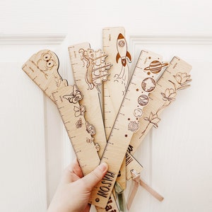 Custom Kid’s Ruler, 10” Ruler, Personalized With Name, Wood Ruler - Etsy
