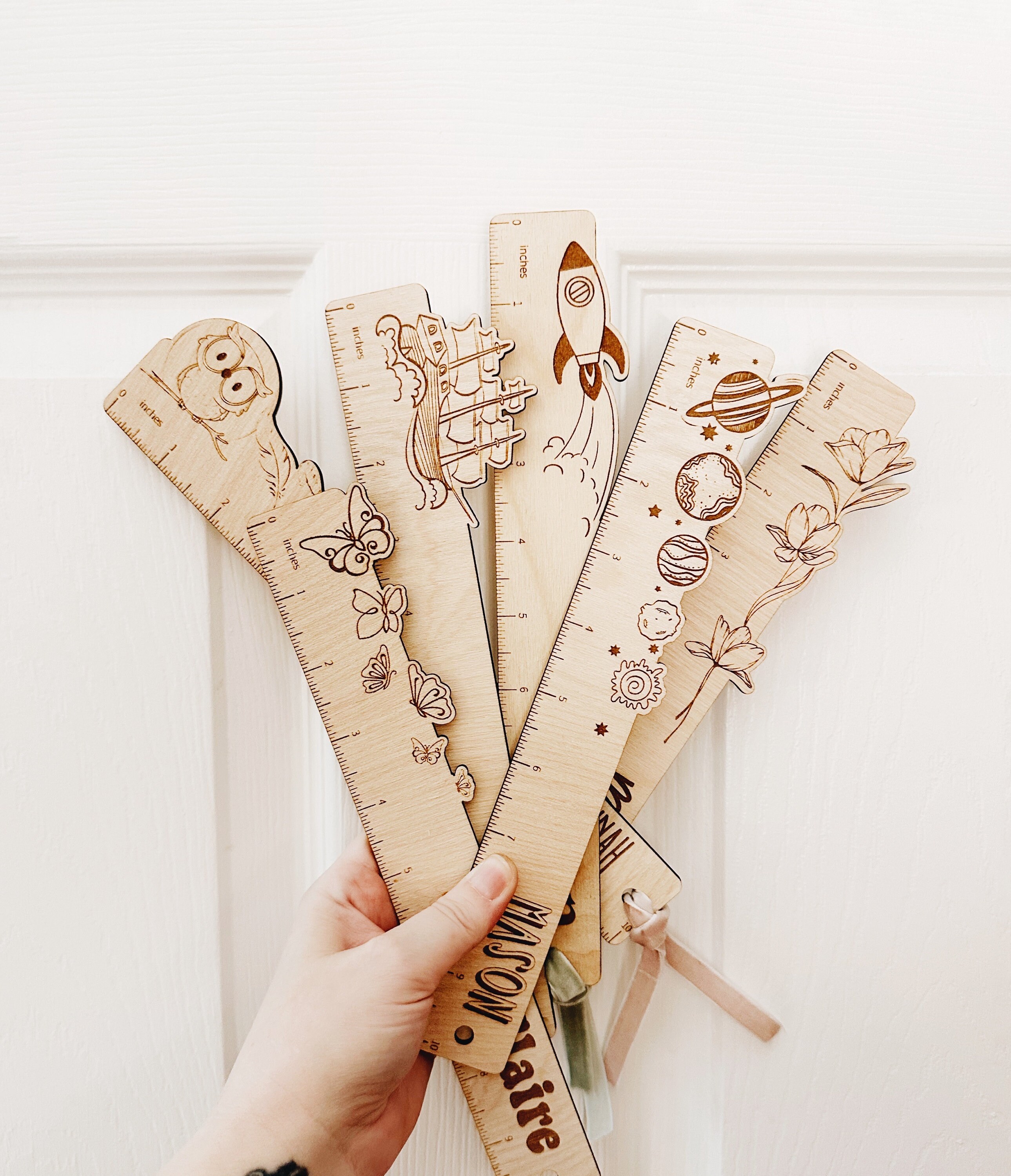 Personalized Kid's Wood Ruler: 10" Birch Wood - Etsy