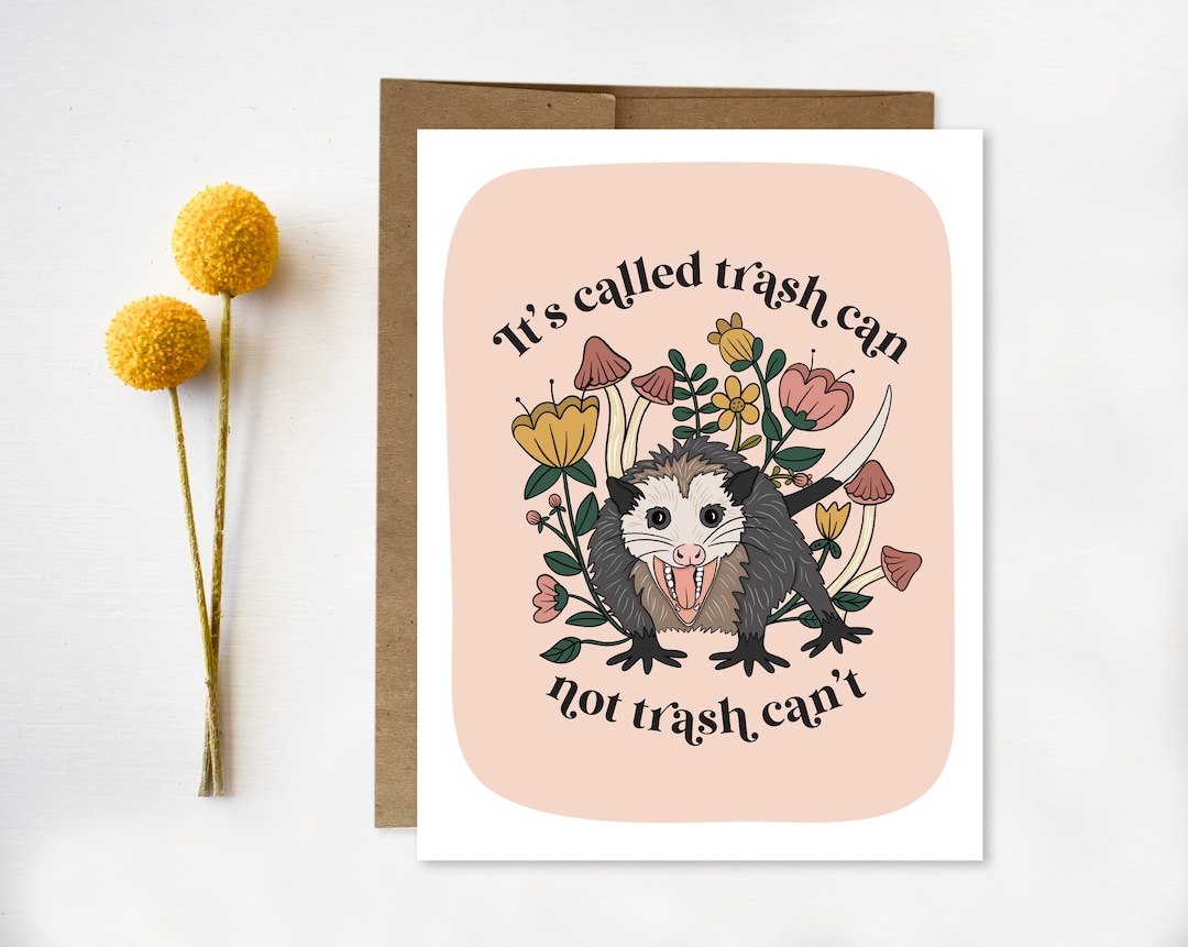 Encouraging Greeting Card, Funny, Graduation Card, Possum Greeting Card ...
