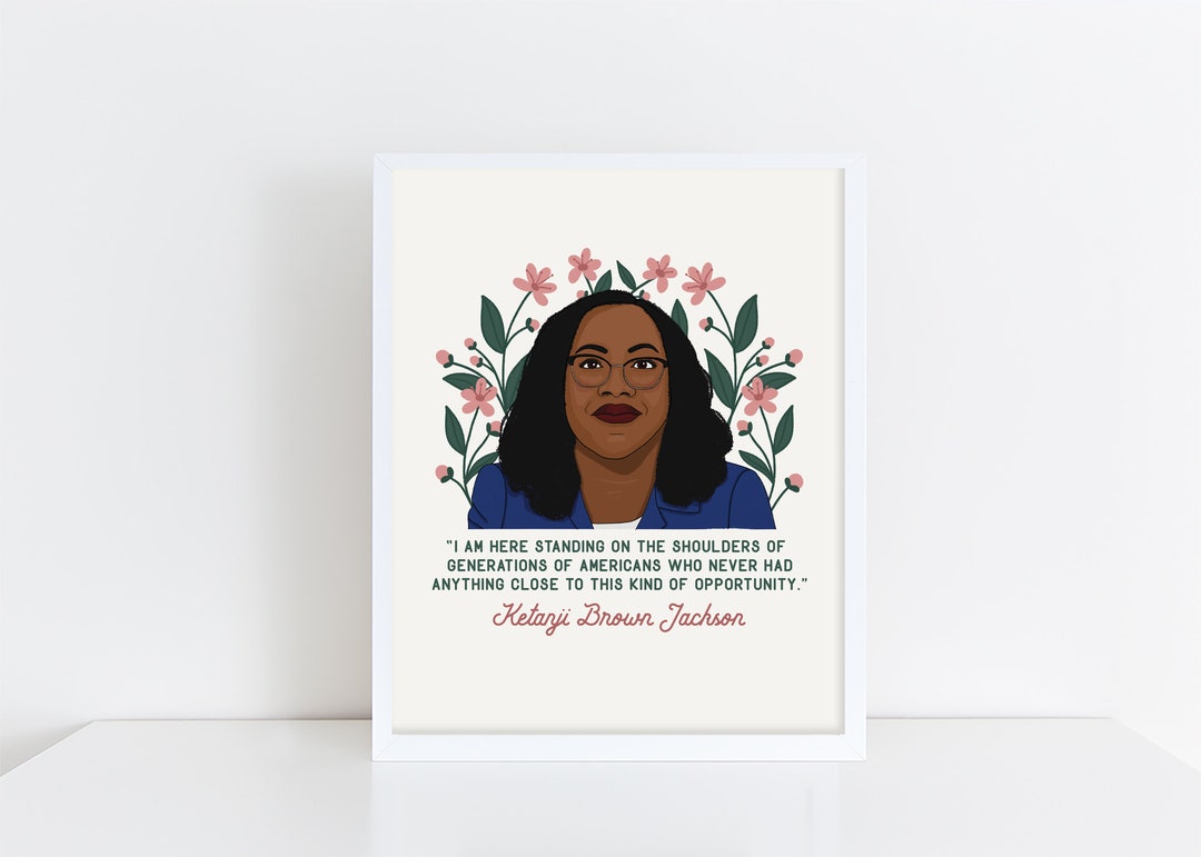 Ketanji Brown Jackson Art Print Supreme Court Justice Women Making ...