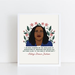 Ketanji Brown Jackson Art Print Supreme Court Justice Women Making ...