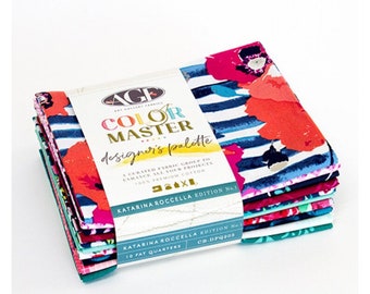 10 Fat Quarter Bundle Art Gallery Quilt Fabric, Color Master Sharon ...