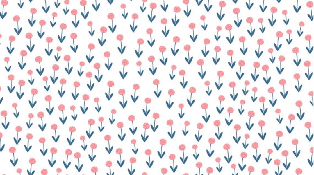 Dear Stella Fabric Frolic Collection, Poppies White, Choose Your Cut - Etsy