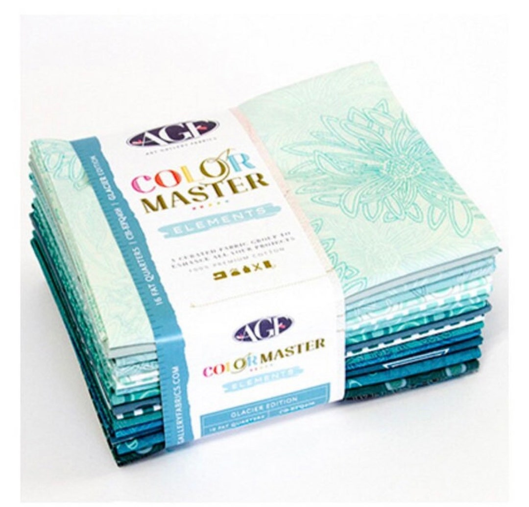 Glacier Edition Curated Bundle, Color Master Art Gallery Fabric 16 Fat ...