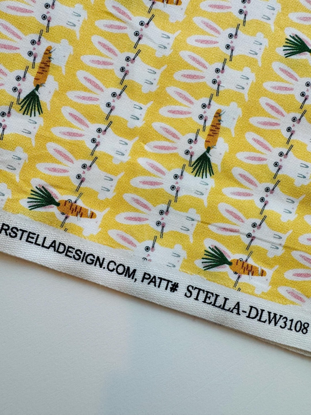 Dear Stella Quilt Cotton Fabric, Sweet Purrennials, Bunny Stripe - Etsy