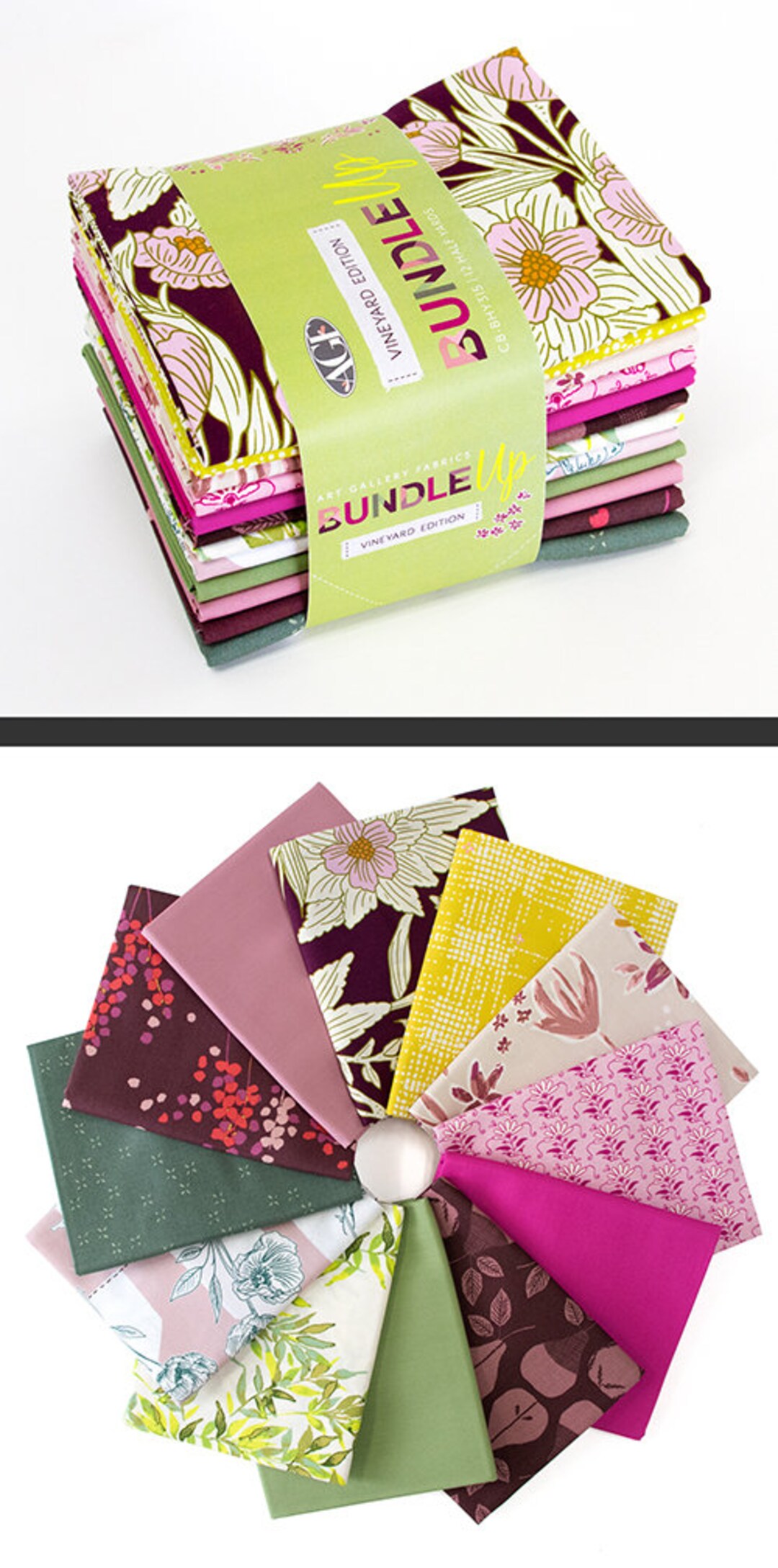 12 Half Yard Bundle Art Gallery Quilt Fabric, Vineyard Edition Bundle ...