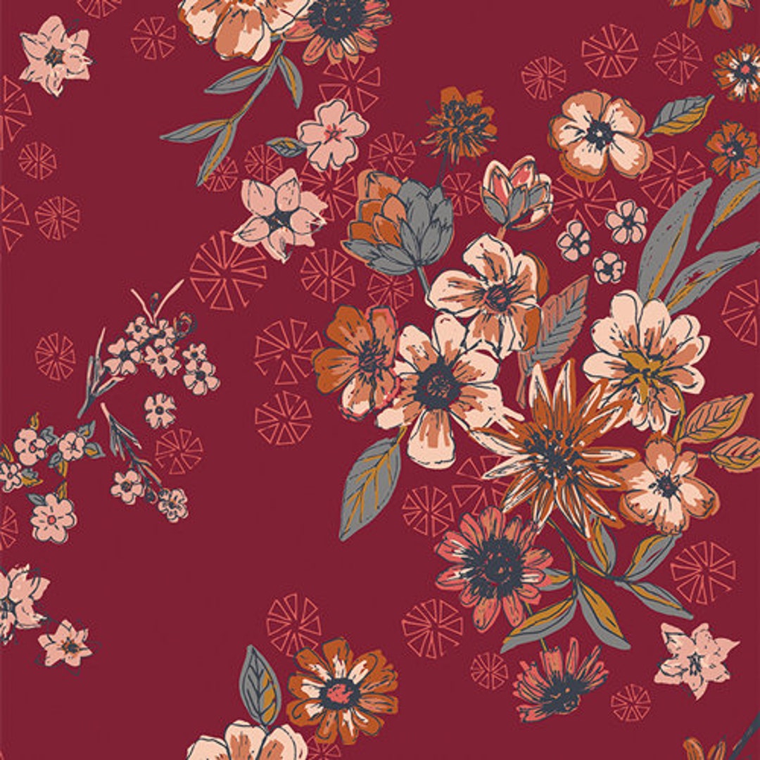 Art Gallery Cotton Fabric Constant Companion Heart, Kindred Collection ...