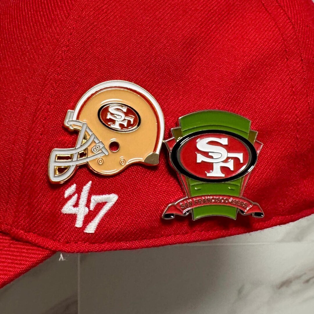 San Francisco Football Pins for All Hats/snapbacks/fitted Hats - Etsy