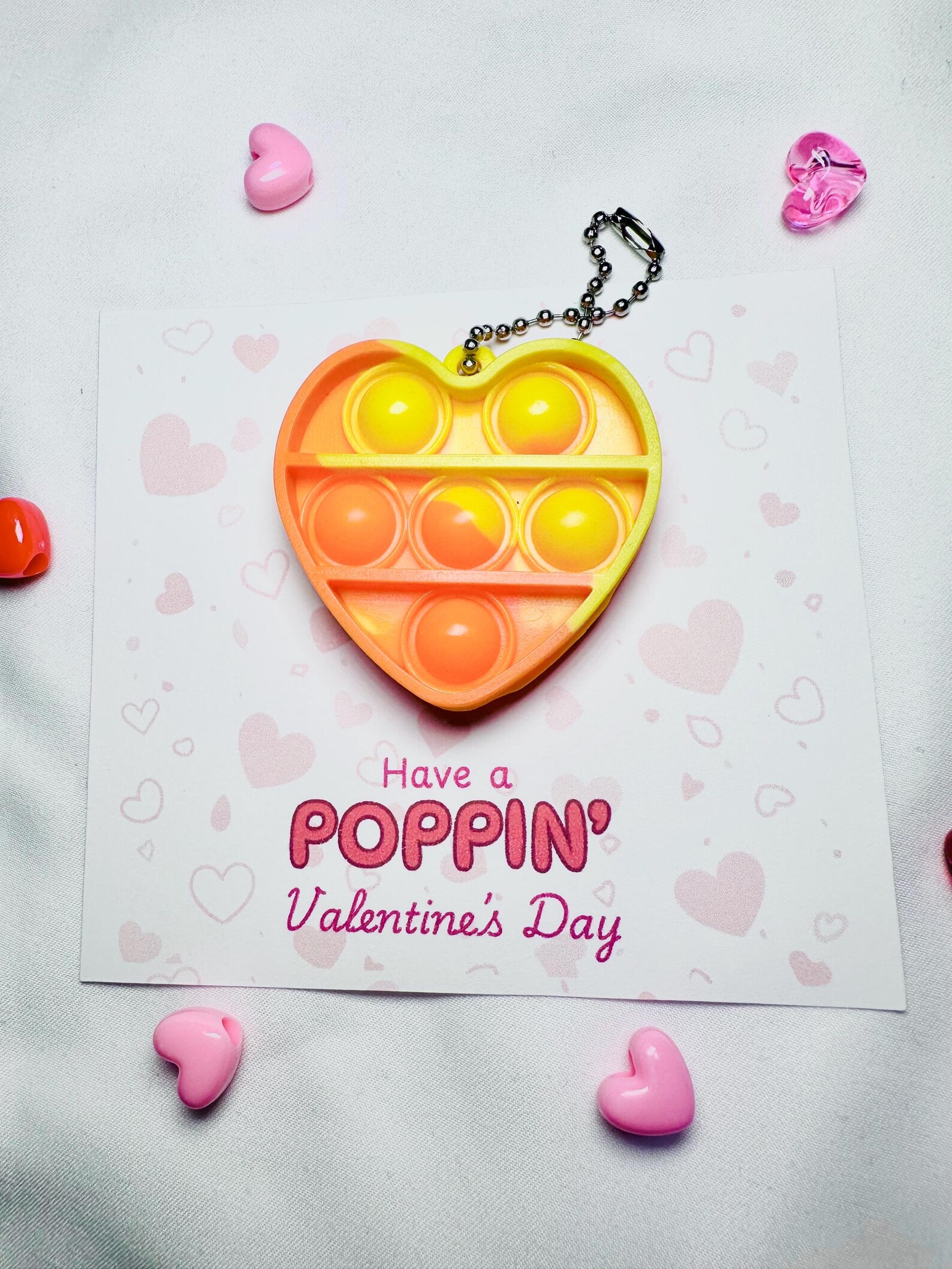 Printable Pop It Valentine Card, Personalize Add Your Name, Classroom ...