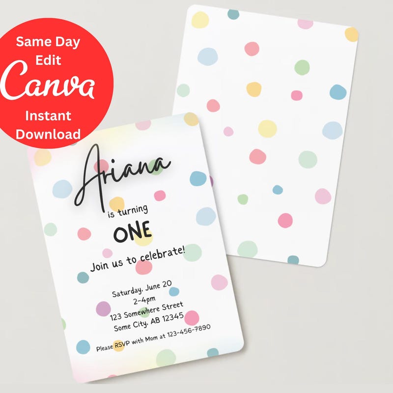Polka Dot Birthday - Etsy