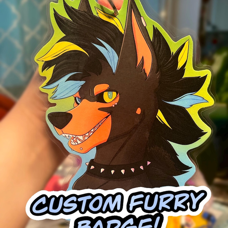 Fursona Badge - Etsy