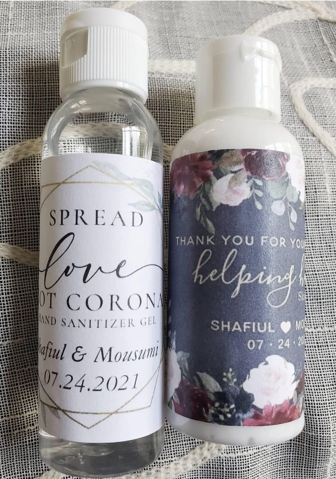 10- Custom Lotion and Hand-sanitizers With Personalized Designs, Party ...