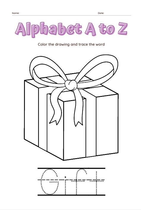 A to Z Alphabet Coloring Worksheets for Early Learners - Etsy
