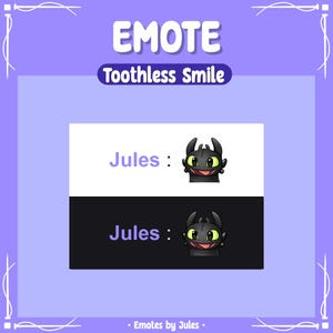TOOTHLESS SMILE EMOTE | Twitch | Discord | Youtube | Streaming - Etsy