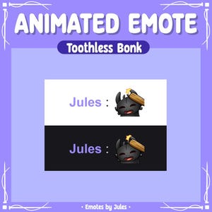 TOOTHLESS BONK EMOTE | Twitch | Discord | Youtube | Streaming - Etsy