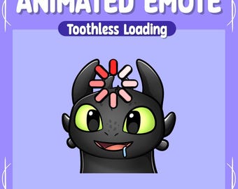 TOOTHLESS SLEEP EMOTE | Twitch | Discord | Youtube | Streaming - Etsy
