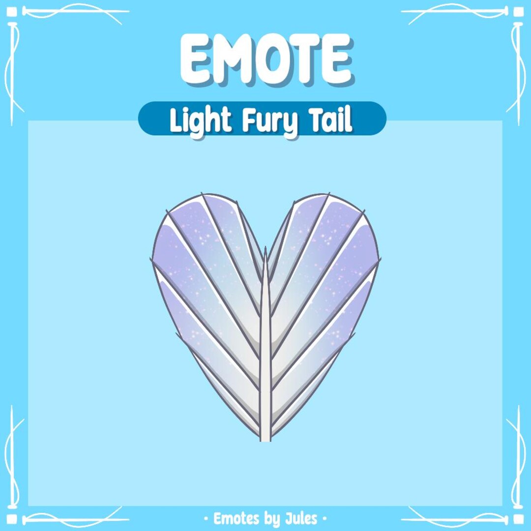 LIGHTFURY TAIL EMOTE | Twitch | Discord | Youtube | Streaming - Etsy