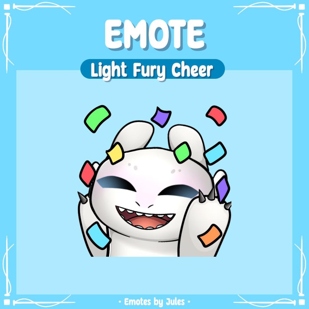 LIGHTFURY CHEER EMOTE | Twitch | Discord | Youtube | Streaming - Etsy