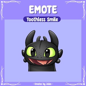 TOOTHLESS SMILE EMOTE | Twitch | Discord | Youtube | Streaming - Etsy