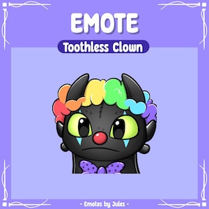 TOOTHLESS CLOWN EMOTE | Twitch | Discord | Youtube | Streaming - Etsy