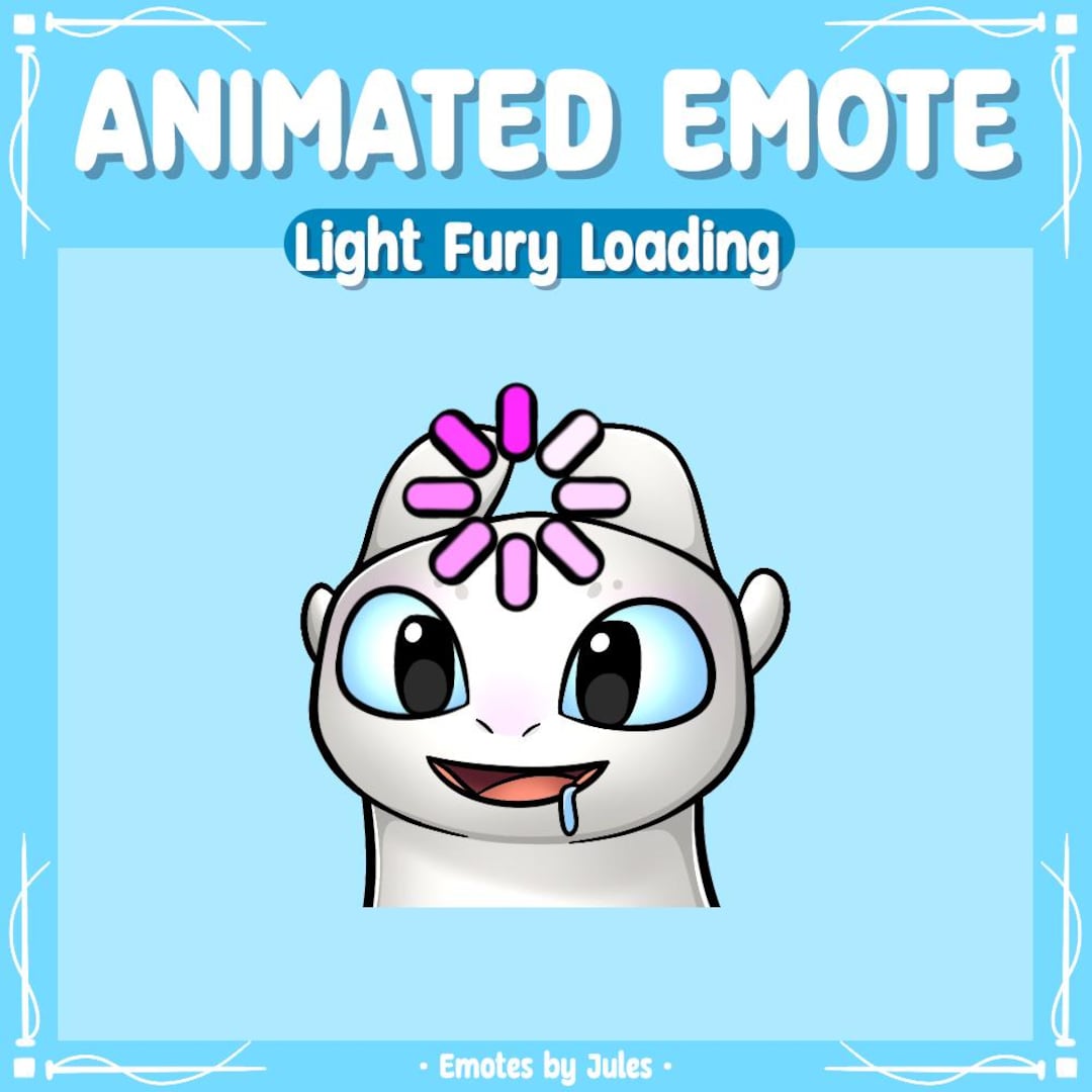 LIGHTFURY LOADING EMOTE | Twitch | Discord | Youtube | Streaming - Etsy