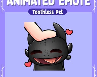 TOOTHLESS SLEEP EMOTE | Twitch | Discord | Youtube | Streaming - Etsy