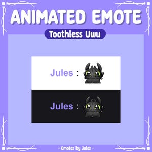 TOOTHLESS UWU EMOTE | Twitch | Discord | Youtube | Streaming - Etsy