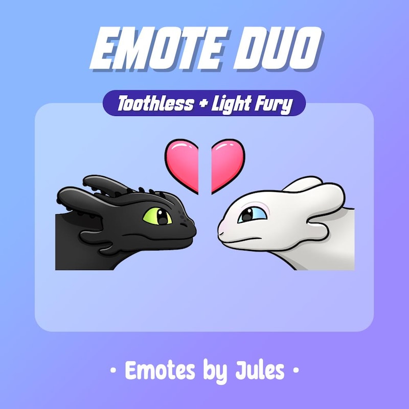 Toothless Discord Emotes - Etsy