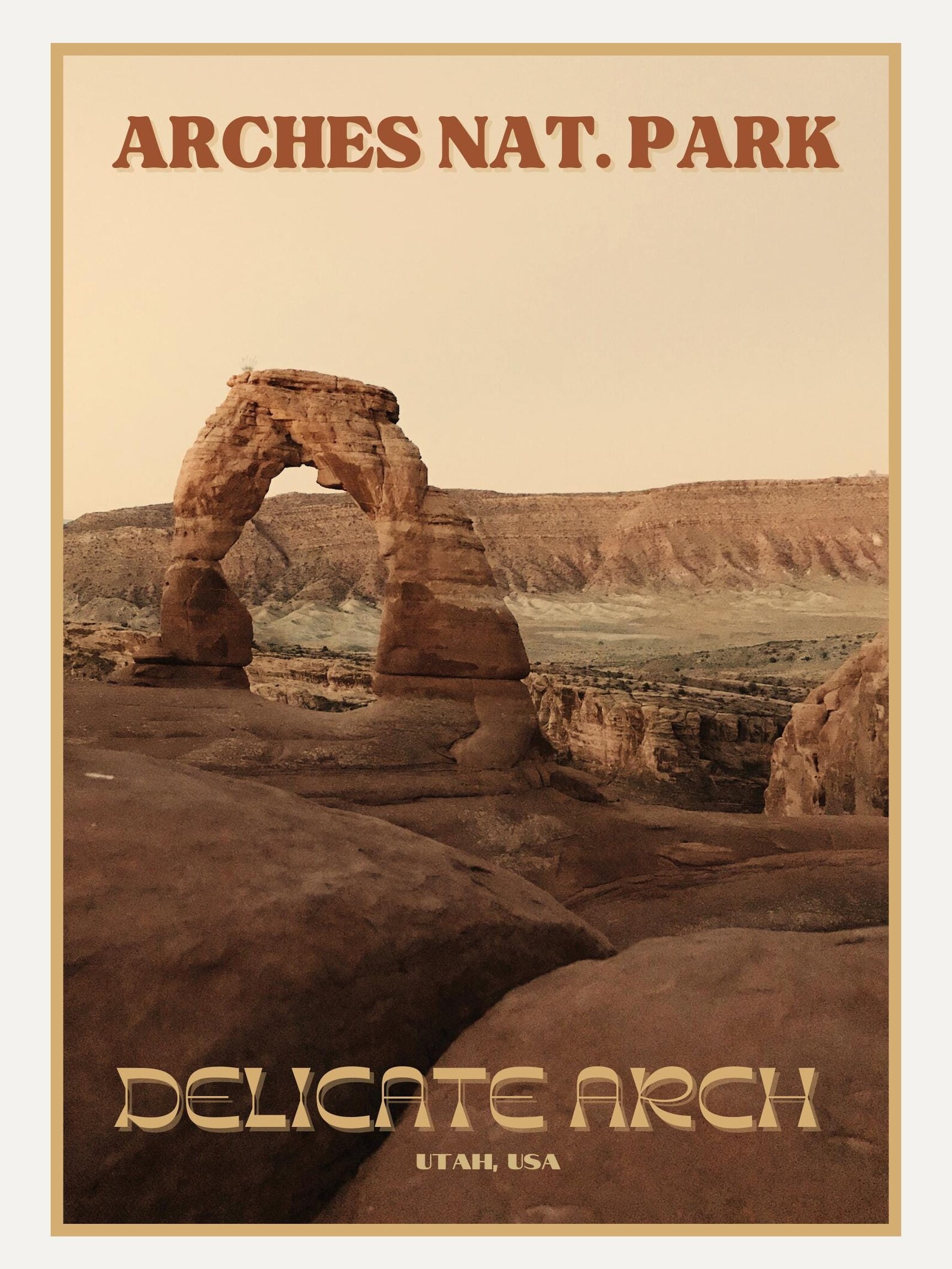 Arches Poster I National Park Posters - Etsy