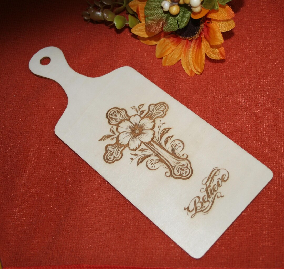 Cross With Flower in Center, Easter Cross - Etsy