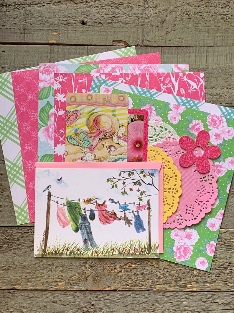 Summer Breeze Paper Pack, Vintage Ephemera, Journal Kit - Etsy