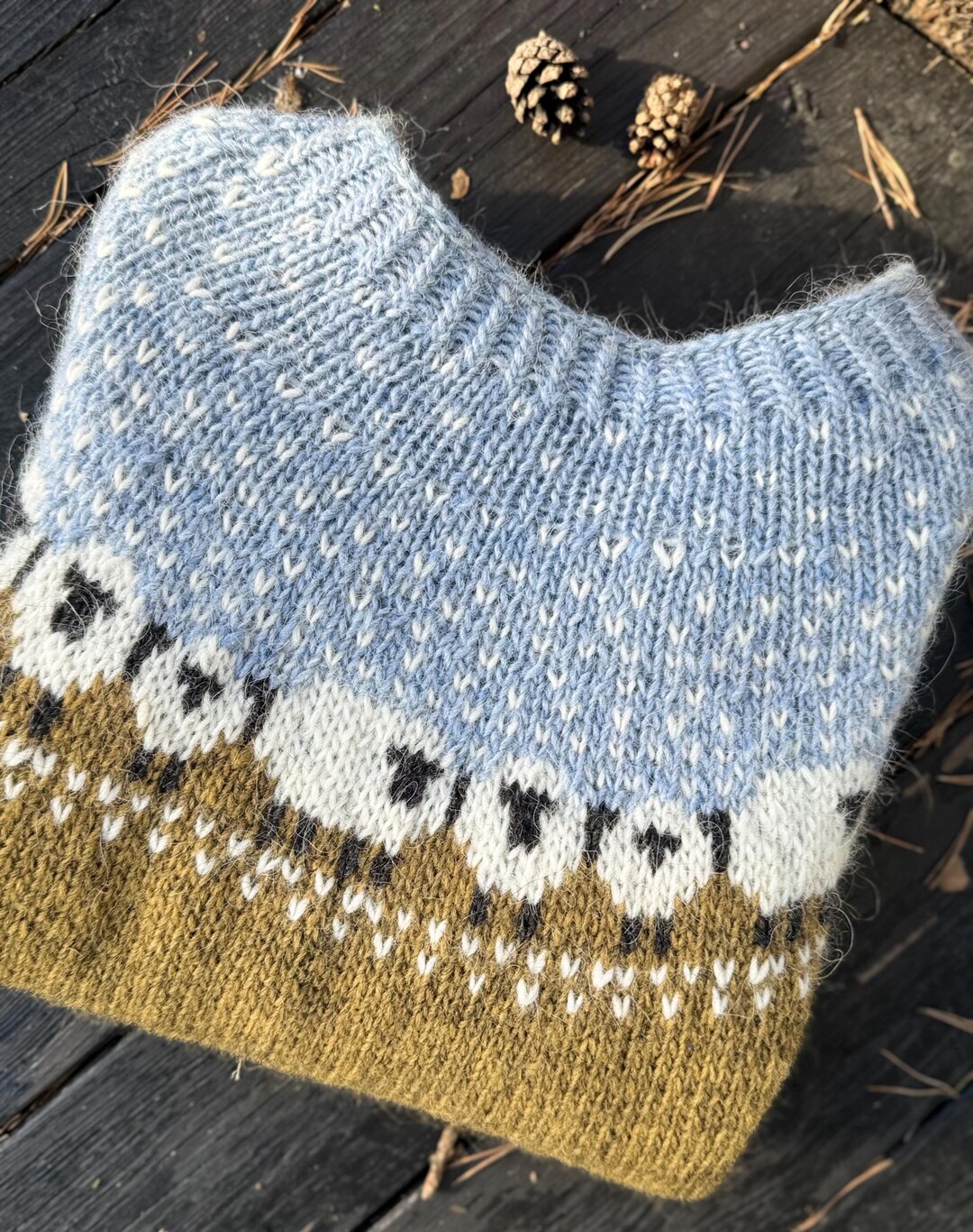 Handmade Sheep Sweater – Icelandic Wool Lopapeysa, Cozy Nordic Knit ...