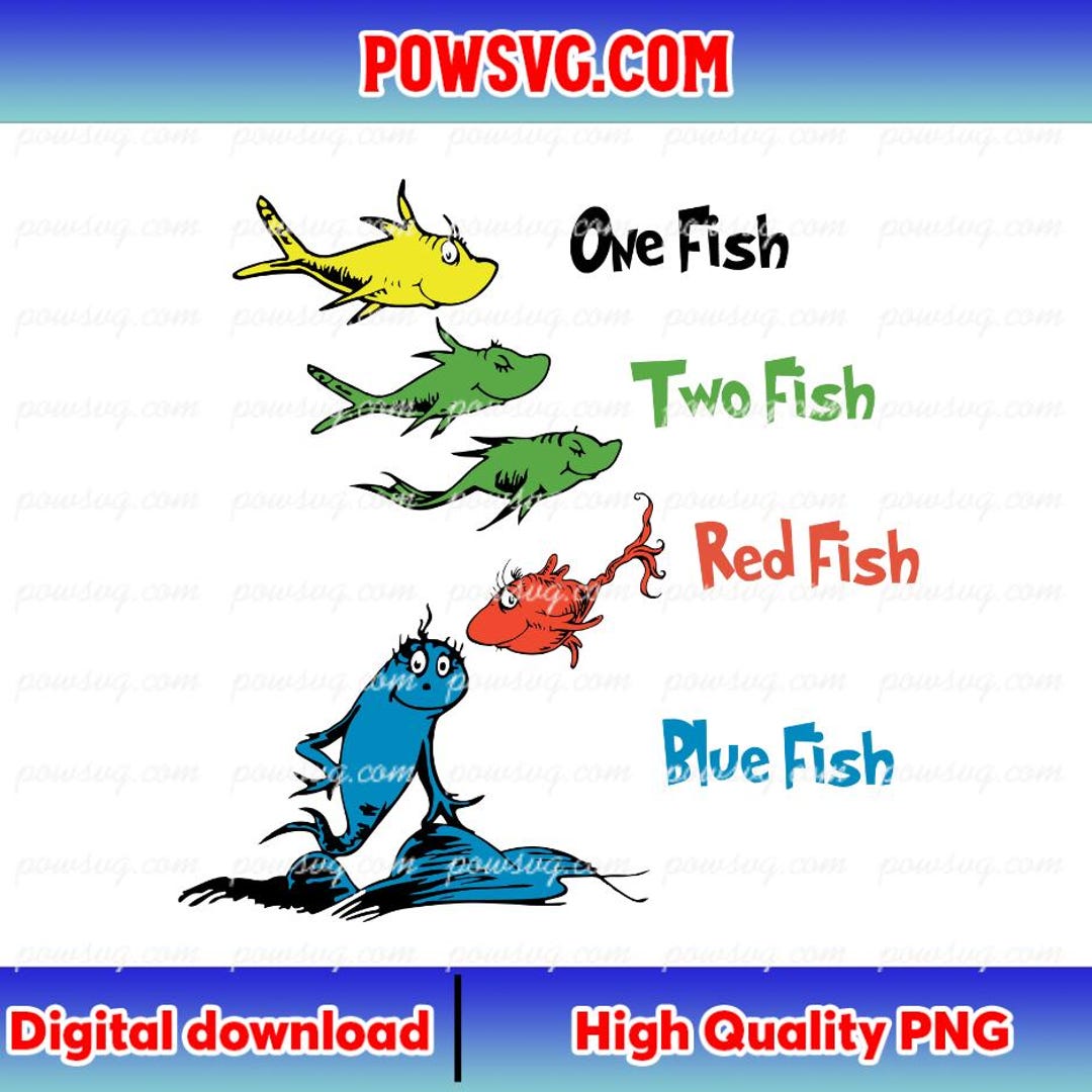 One Fish Two Fish Png, Fishs Png, Teacher Life Png, Read Across America ...