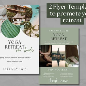 Retreat Planning Bundle | Editable Templates for Canva | Mobile ...