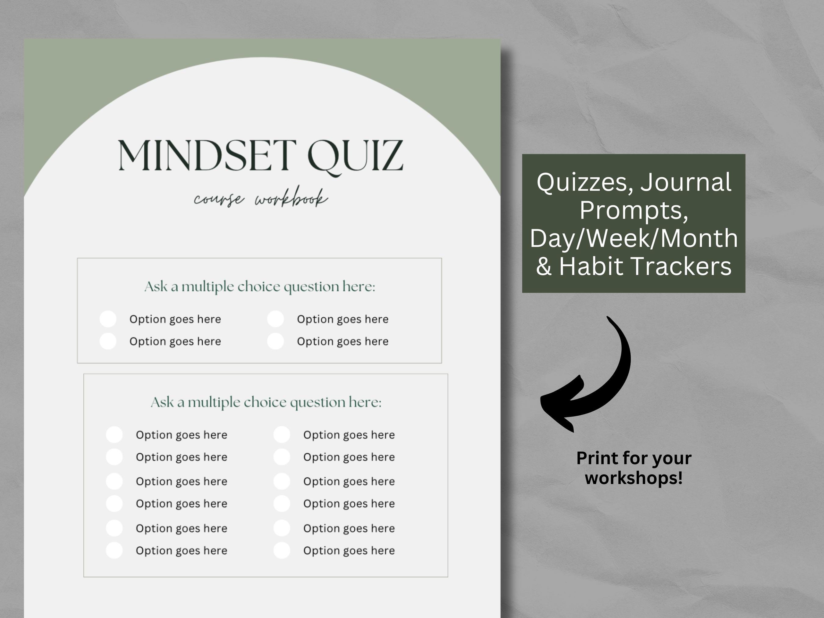 Retreat Workbook Editable Template for Canva | 40-page Neutral Green ...