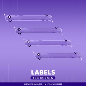 Spooky Purple Animated Twitch Overlay Package, Animation Halloween ...
